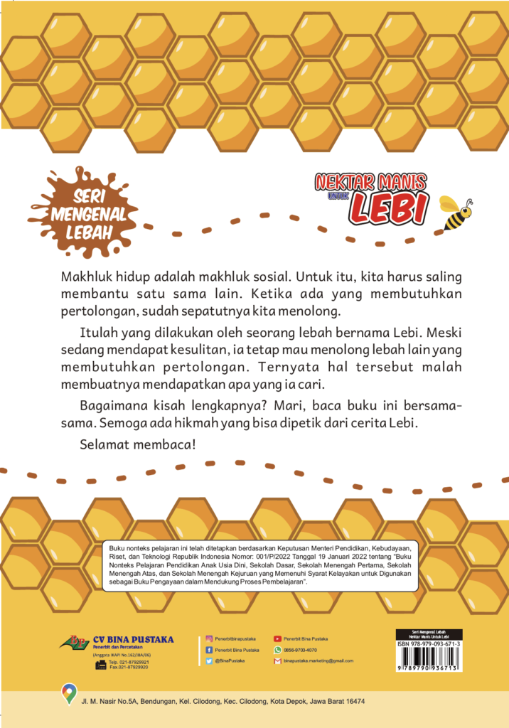 Nektar Manis untuk Lebi – PT. Bina Pustaka